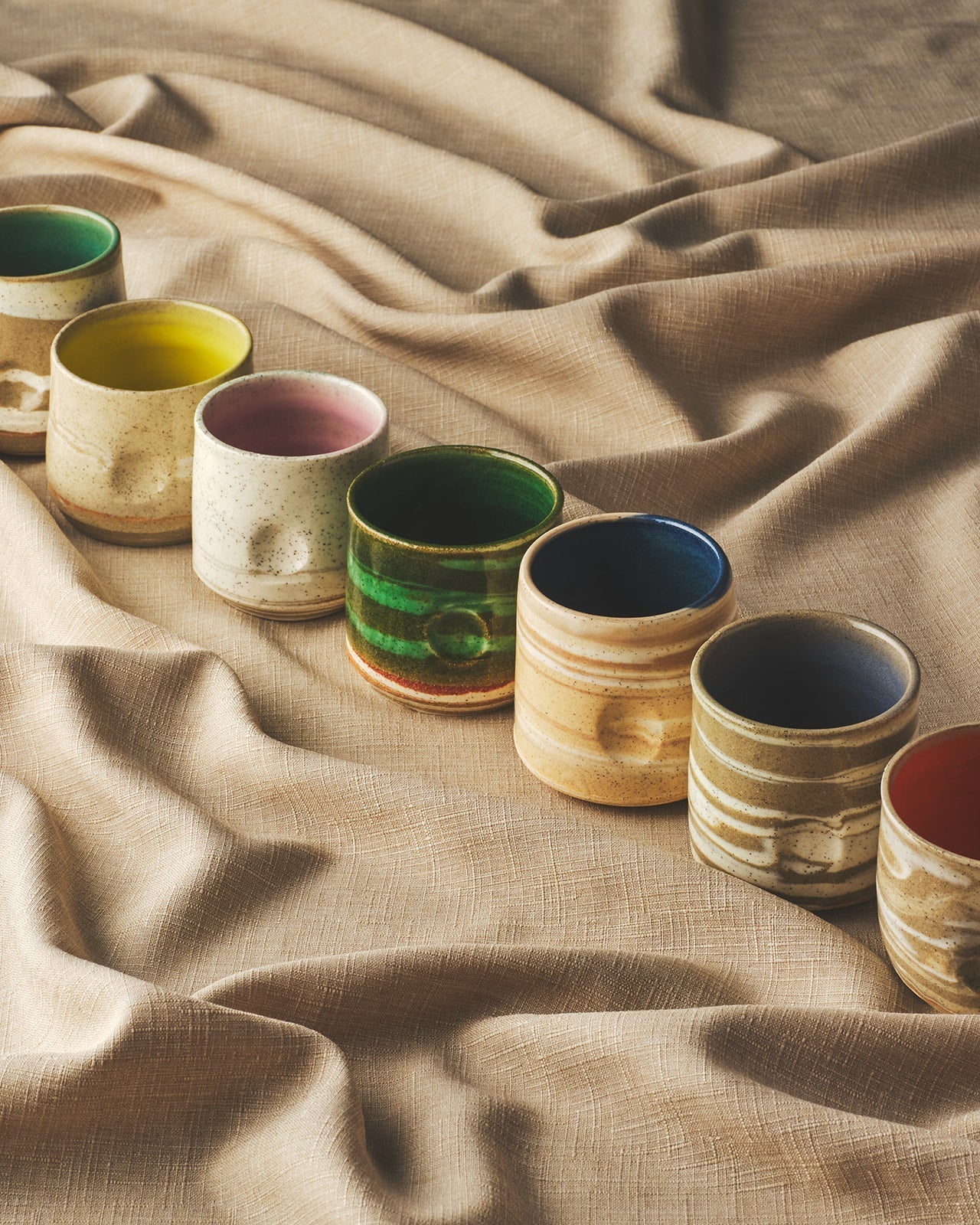 Swirl Mugs Collection | Handcrafted Ceramics by Poldy Pots